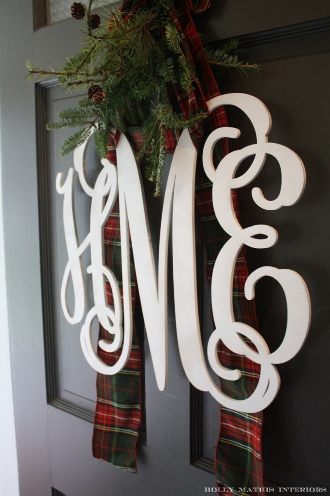 Home Decor Large Wooden Monogram Monogram Wall Art Single - Etsy