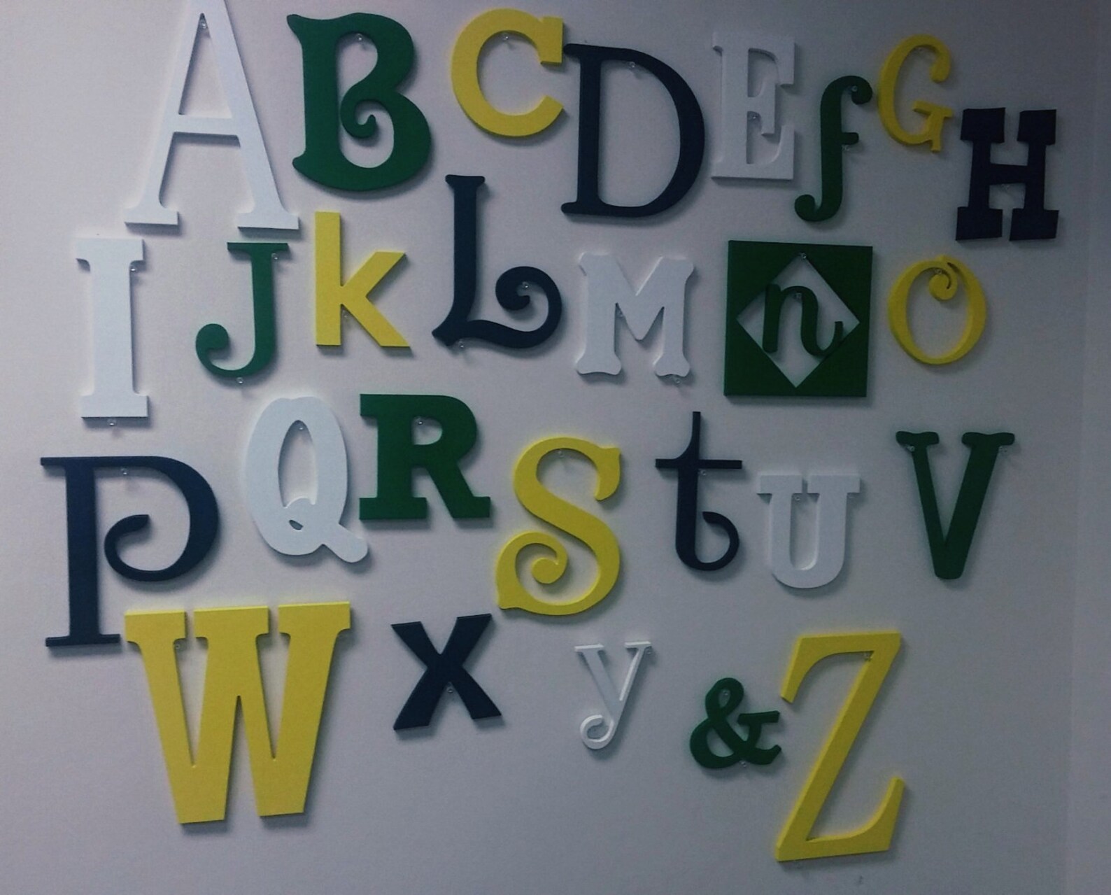 Wooden Alphabet Letters Alphabet Wall ABC Wall alphabet Set | Etsy