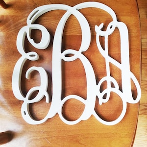 SALE- 24 Inch Wooden Monogram Letters- Unpainted- Wedding Decor- Home ...