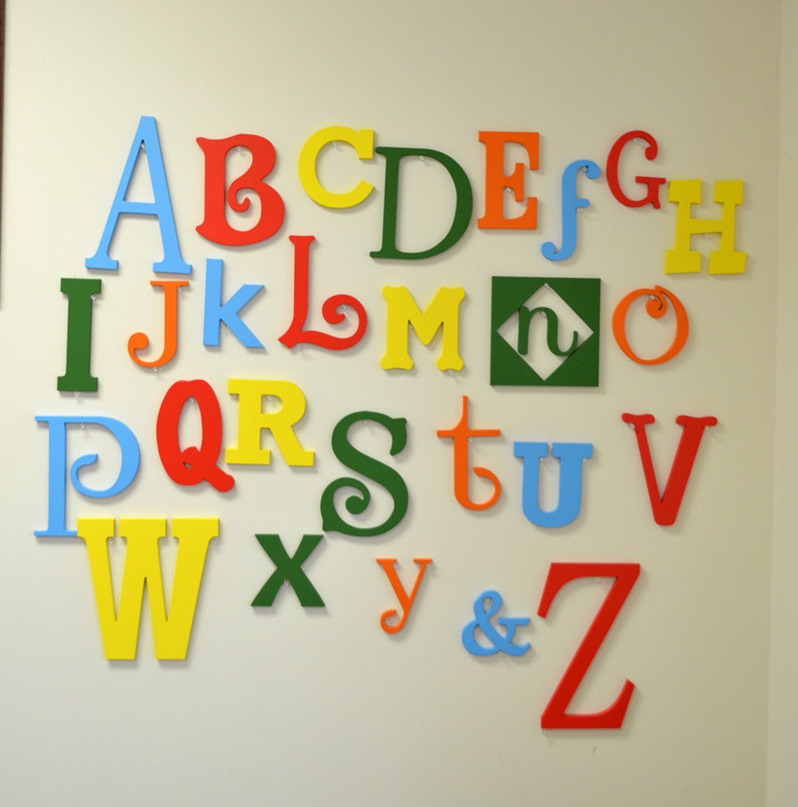 Wooden Alphabet Letters Alphabet Wall ABC Wall alphabet Set | Etsy