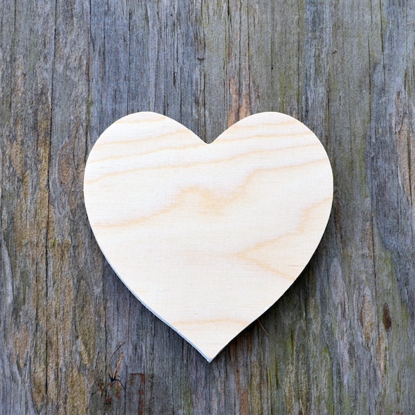 Wooden Heart - Etsy
