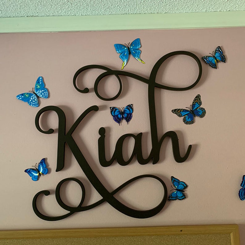 Custom Wood Name Sign 12 to 48 Wide Nursery Sign - Etsy