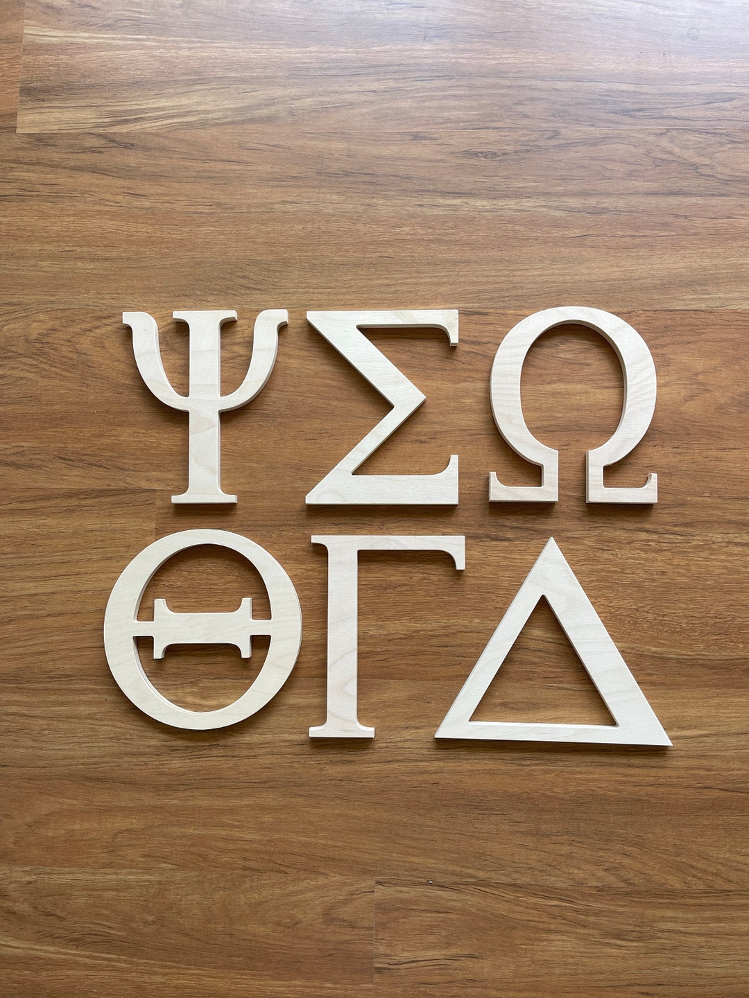 Wooden Greek Letters - Sorority and Fraternity Wall Décor - College ...