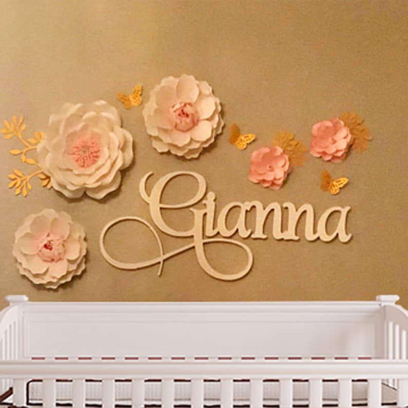 Large Wooden Name Sign Ava Custom Name Sign Nursery Decor - Etsy