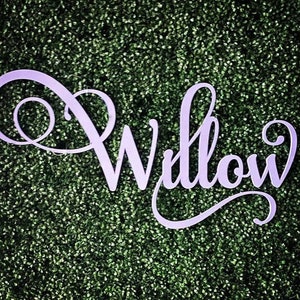 Baby Room Name Cutout - Wood Name Sign - Custom Name Sign ...