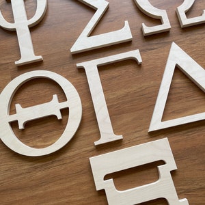 Wooden Greek Letters - Sorority and Fraternity Wall Décor - College ...