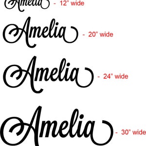 Wooden Nursery Name Sign Madelyn Custom Wood Personalized Calligraphy ...