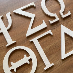 Wooden Greek Letters - Sorority and Fraternity Wall Décor - College ...