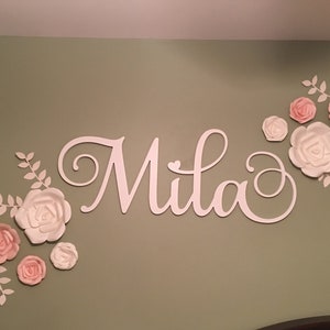 Large Wooden Name Sign Ava - Custom Name Sign - Nursery Decor - Wooden ...