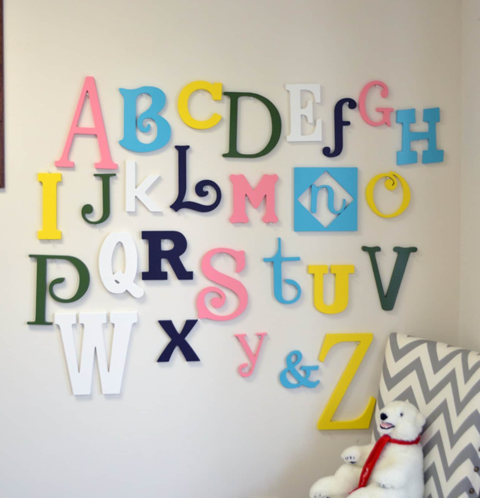 Wooden Alphabet Letters alphabet Set Wooden Letters - Etsy