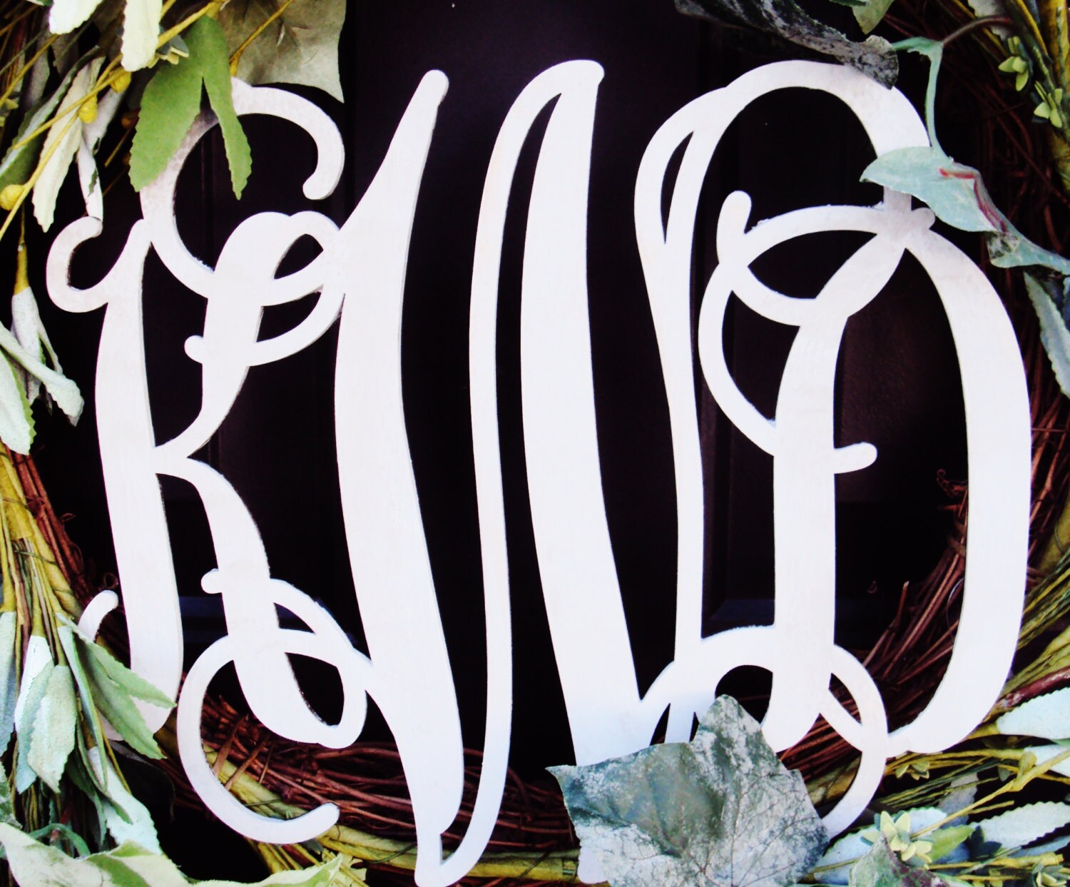 SALE 24 inch Wooden Monogram Letters Unpainted Wedding | Etsy