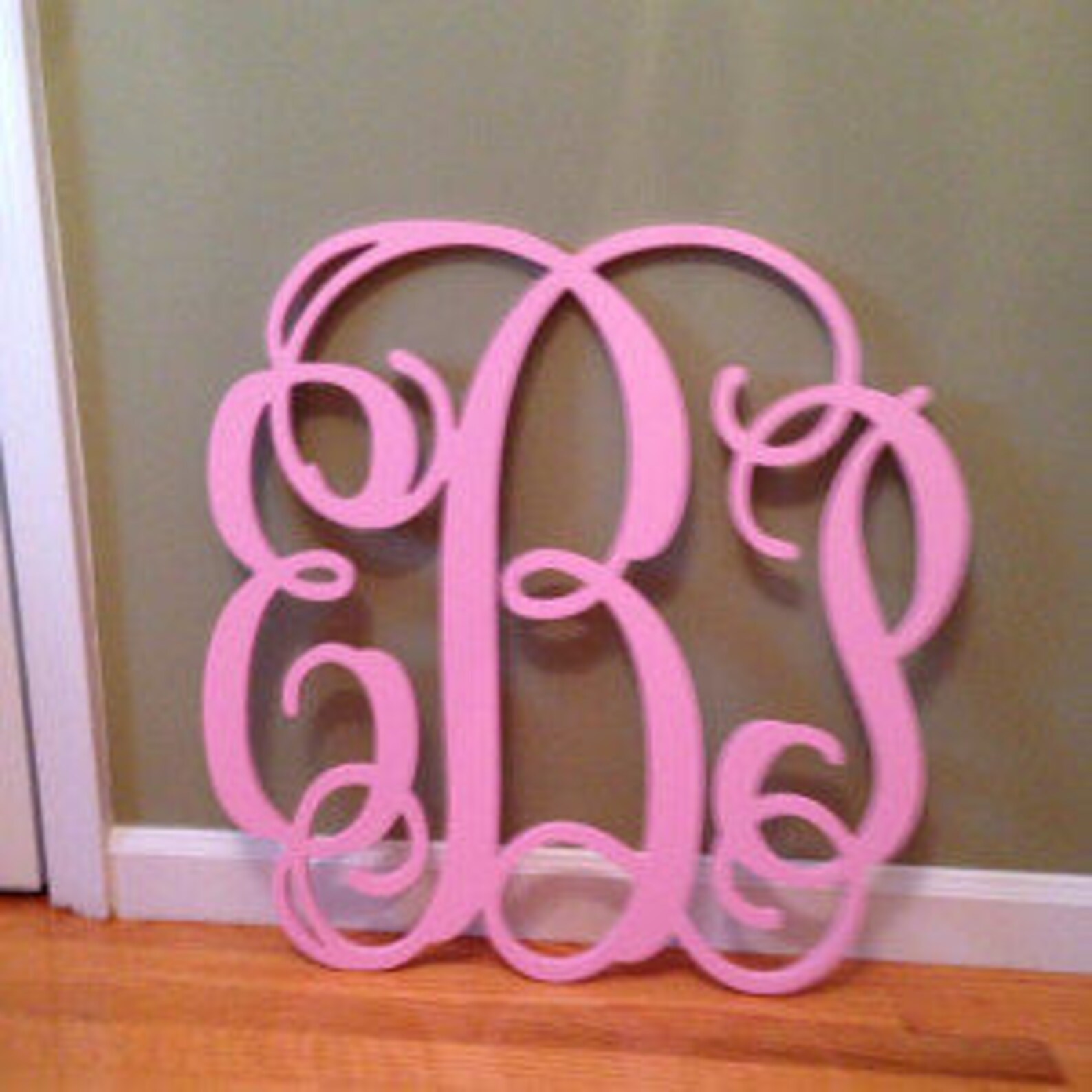 Painted XL Size Wooden Monogram Wood Monogram Wall Decor - Etsy
