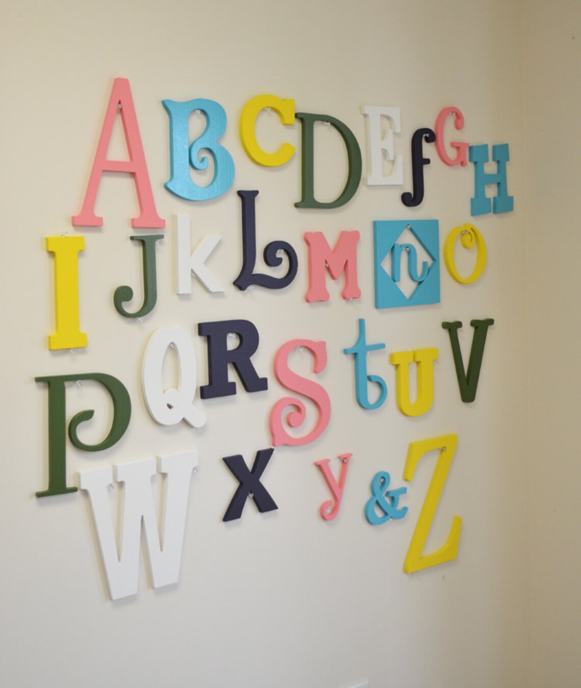 Wooden Alphabet Letters alphabet Set Wooden Letters | Etsy