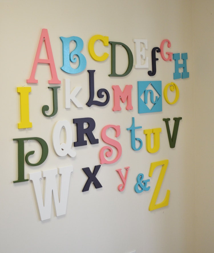 Wooden Alphabet Letters alphabet Set Wooden Letters - Etsy