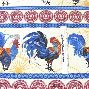 French Country Bright & Early Rooster Fabric~panel~23" X 44"and ...