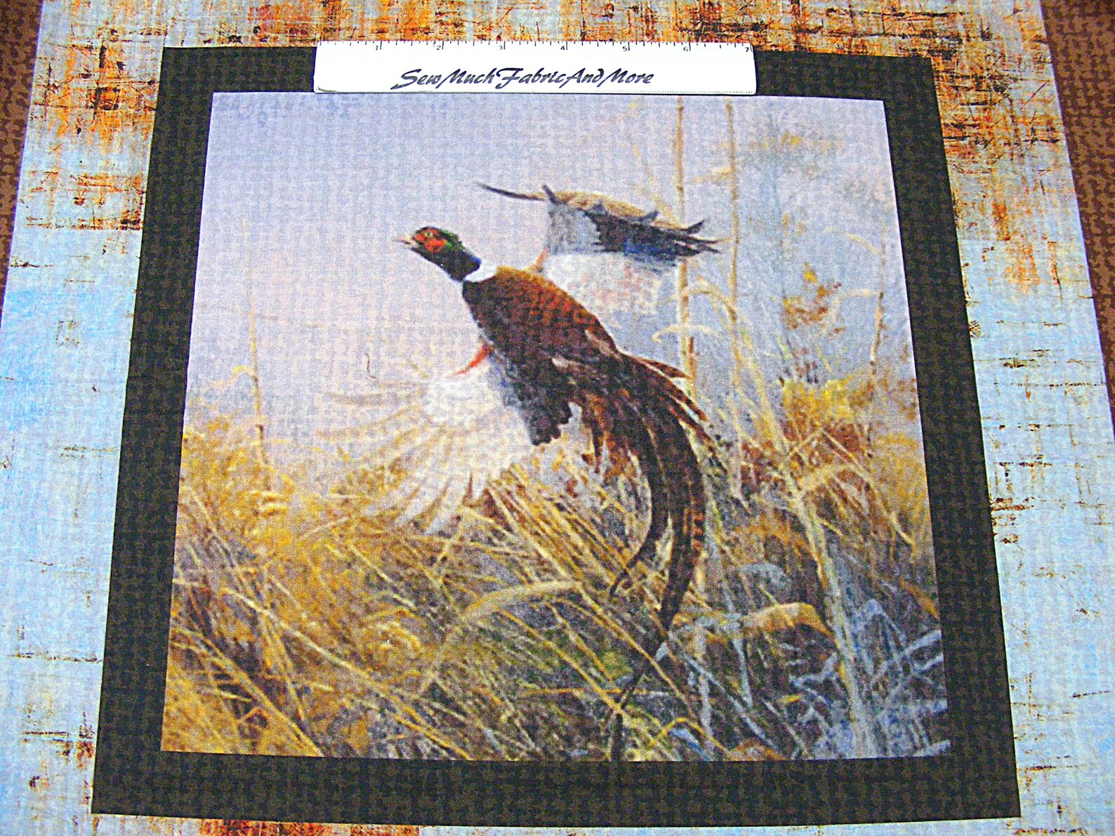 Pheasants Digital Fabric Panel-4 Pillow or Quilting - Etsy