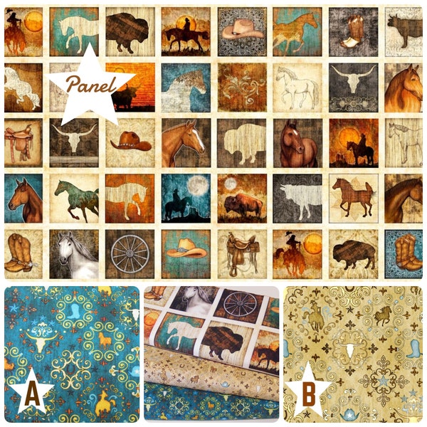 Western Fabric - Etsy