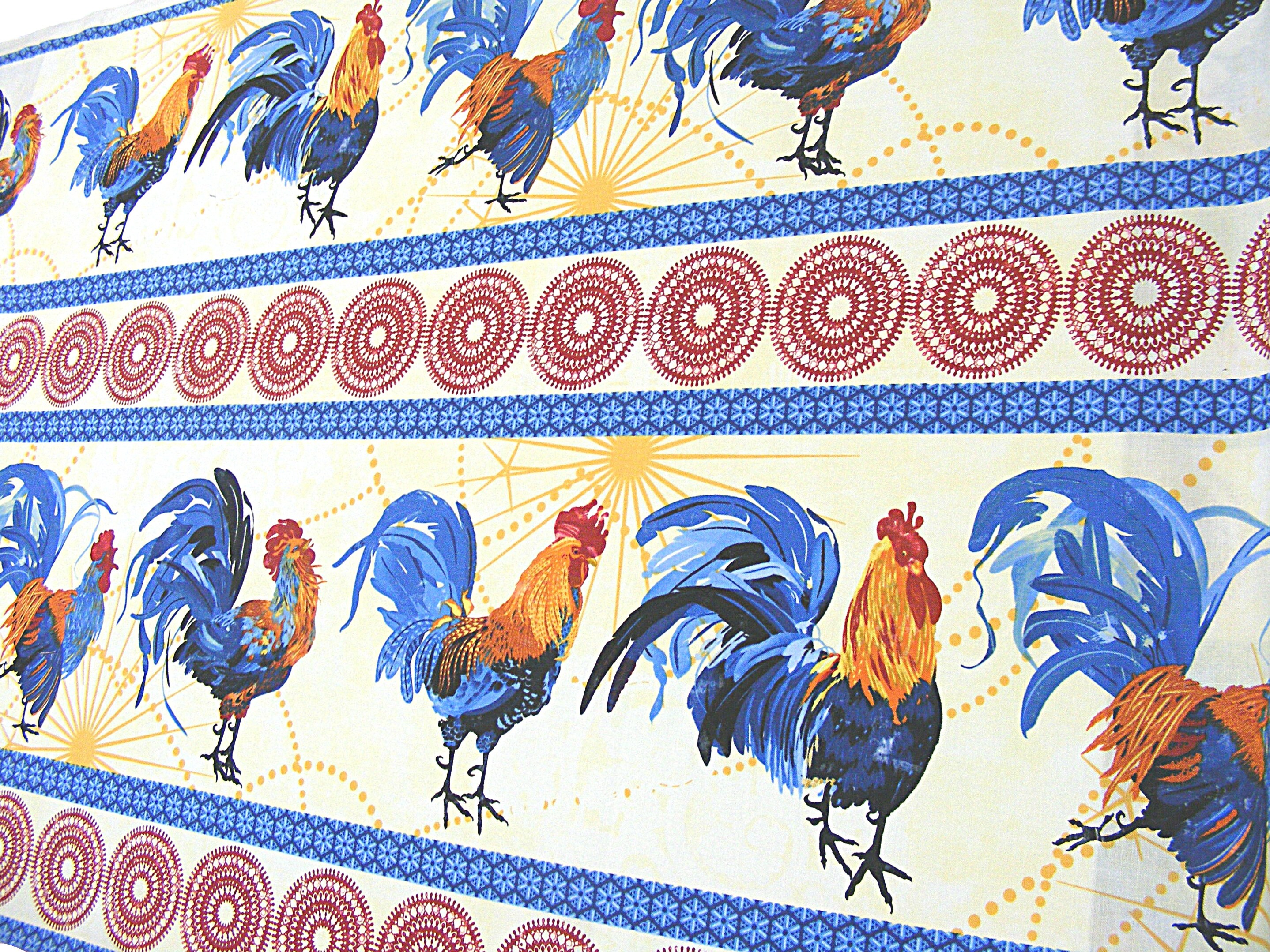 French Country Bright & Early Rooster Fabricpanel23 X - Etsy