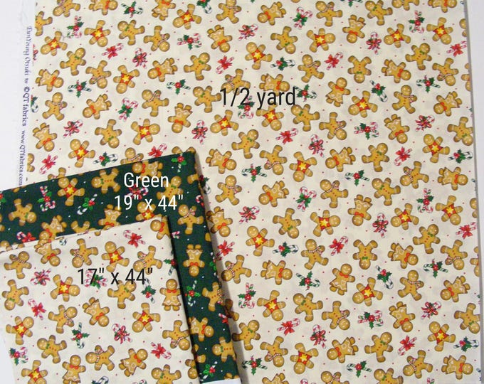 Last 3 Pieces-bolt Ends-christmas Favorites Gingerbread Cookies Fabric ...
