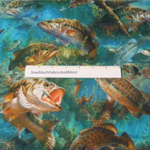 Stillwater Fish Remnants-2 Pieces-bass-catfish-trout-cotton - Etsy