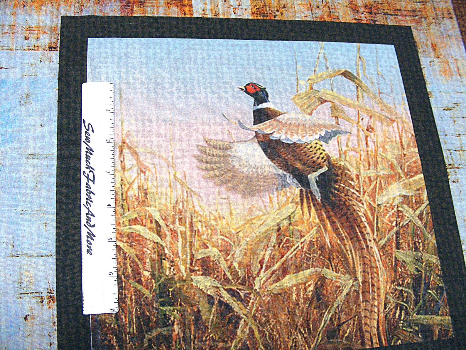 Pheasants Digital Fabric Panel-4 Pillow or Quilting - Etsy