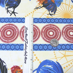 French Country Bright & Early Rooster Fabric~panel~23" X 44"and ...