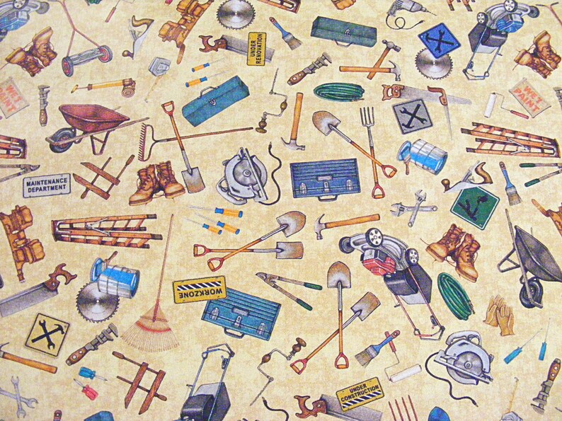 A Little Handy Fabric-by the 1/2 Yard & Yard-4 | Etsy