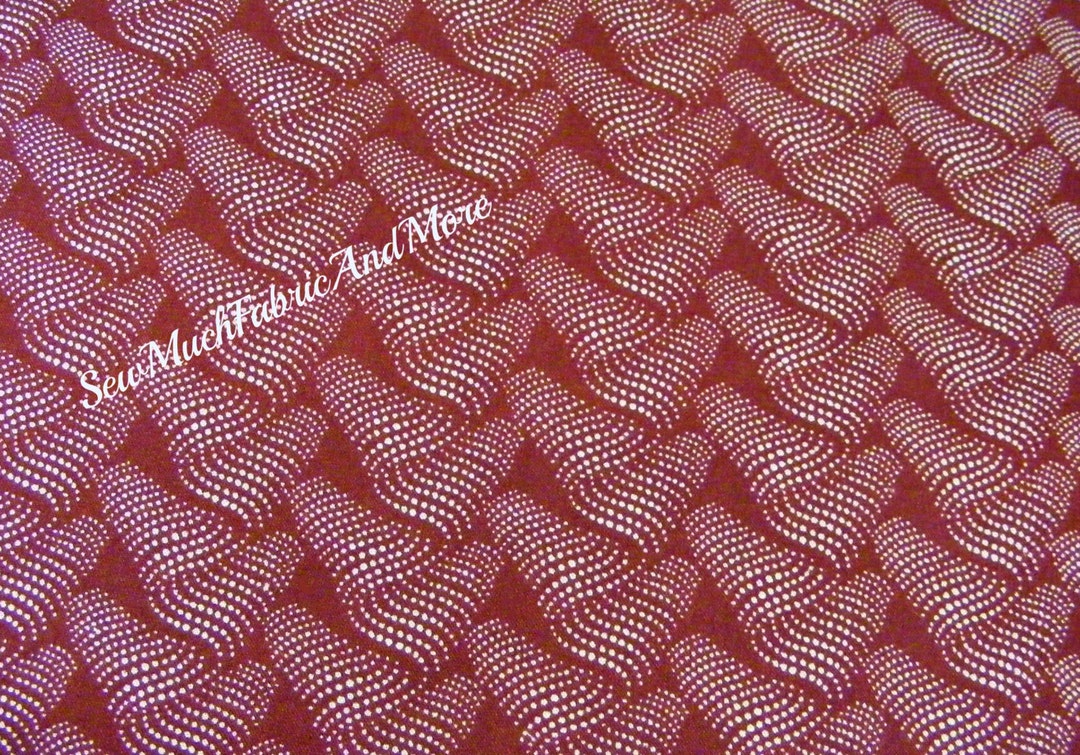 Vintage Wavy Spiral Cone Design Fabric~cotton - Etsy