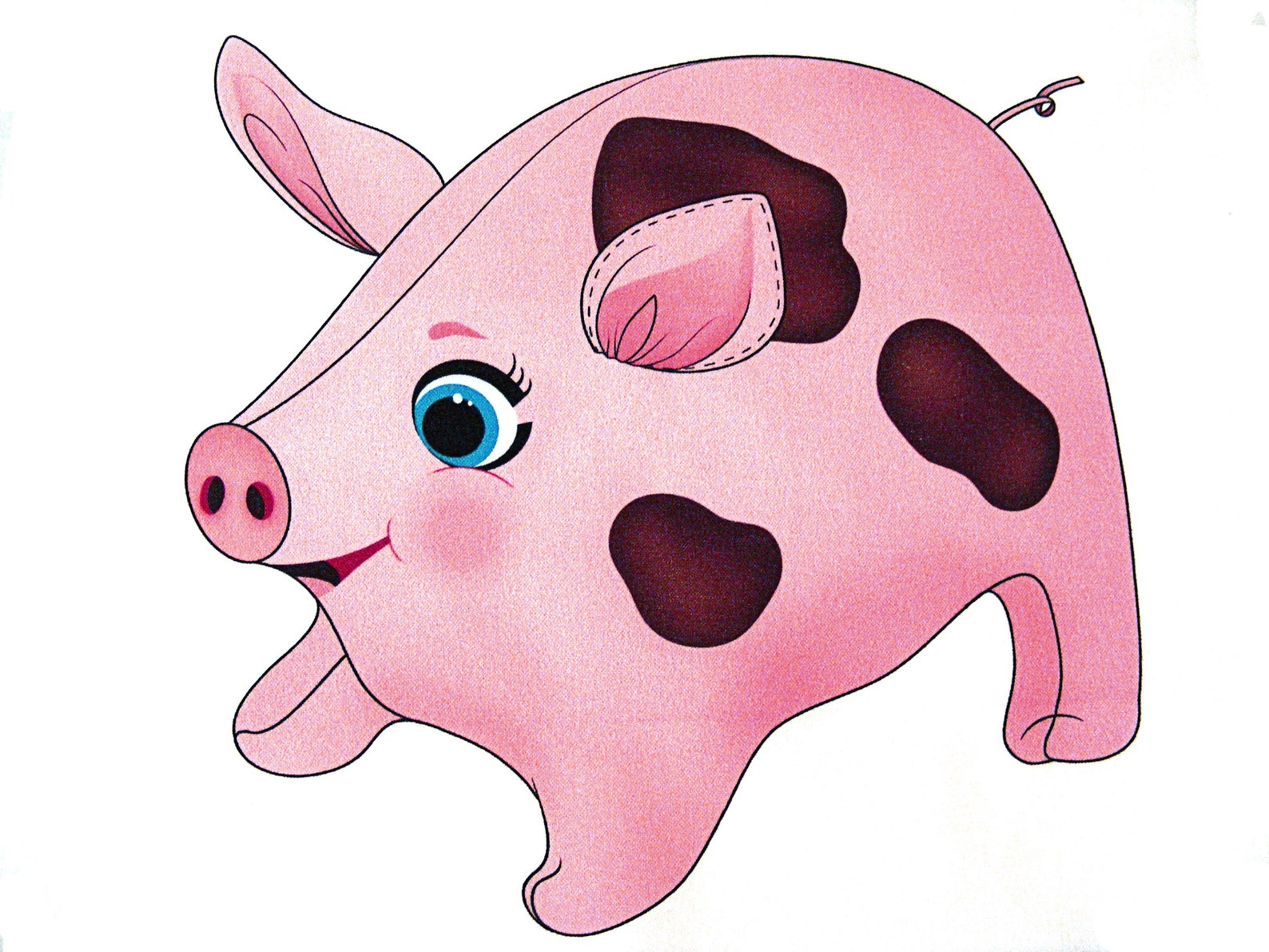 Ellie Mae Soft Sculpture Cut Sew & Stuff Pig Doll - Etsy