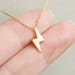 Tiny Lightning Necklace Thunder Necklace the Flash - Etsy