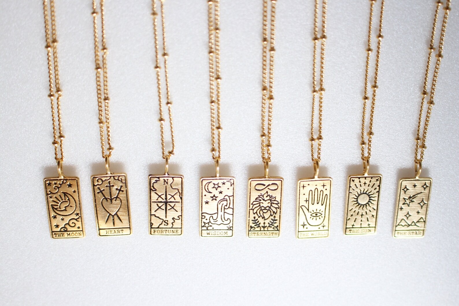 Tarot card necklace Personalized necklace Zodiac Mystic | Etsy