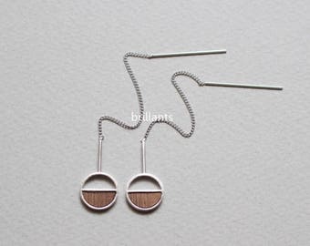 Long Gold Circle Earrings - Etsy