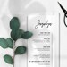 Modern Handwritten Script Wedding Place Card Menu: Modern Menu Card ...