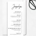 Modern Handwritten Script Wedding Place Card Menu: Modern Menu Card ...