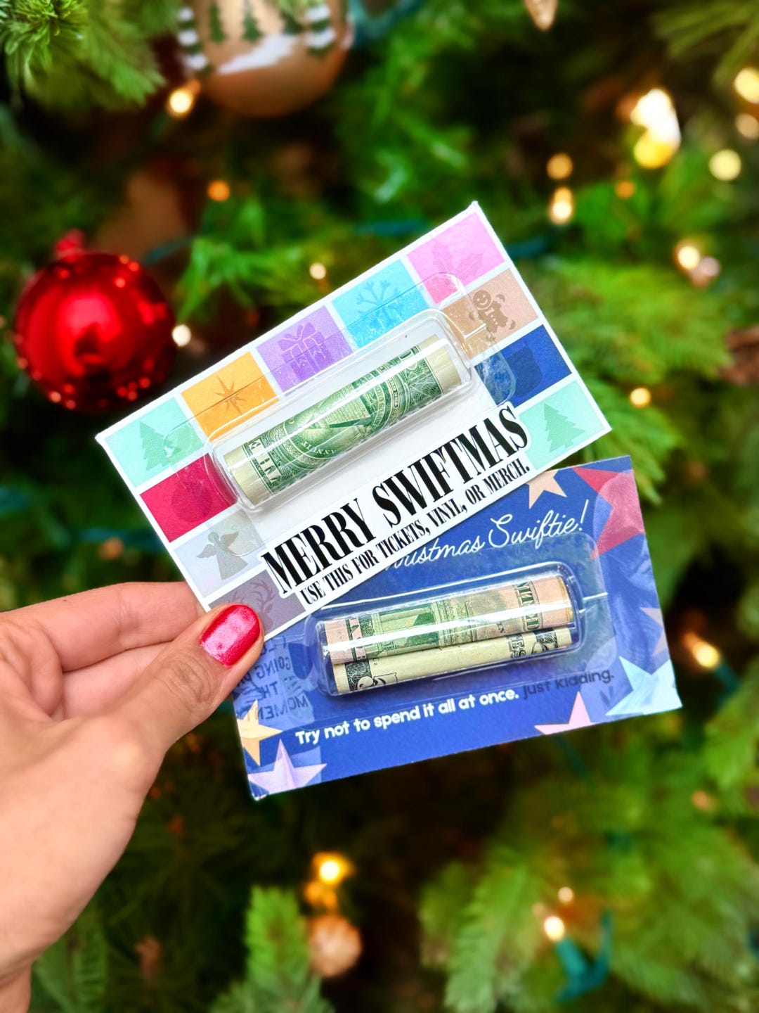 Funny Christmas Money Holder Card: Novelty Stocking Stuffer for Teens ...