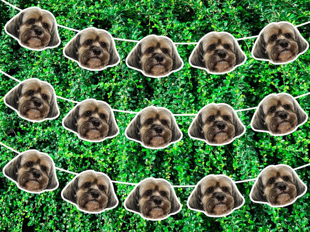 Custom Pet Face Birthday Banner: Photo Party Decoration - Etsy