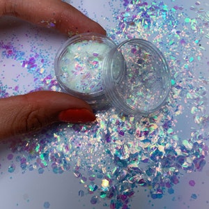Iridescent Festival Body and Face Glitter Holographic Rave Glitter ...