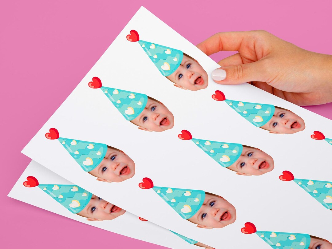 Happy Birthday Personalized Face Stickers, Face Sticker, Bday Party ...