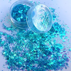 Iridescent Festival Body and Face Glitter Holographic Rave Glitter ...
