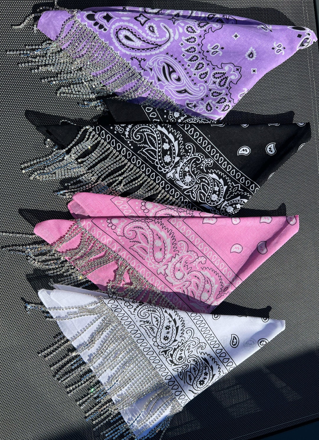 Nashville Bachelorette Rhinestone Fringe Bandana for Bridal Party ...