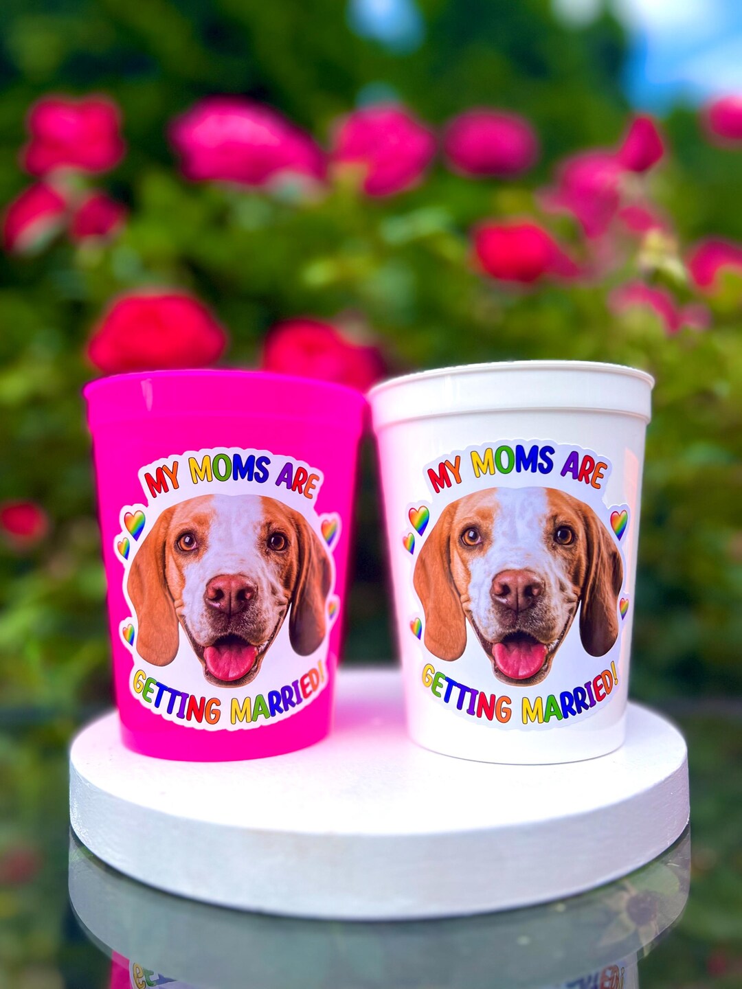 Custom Face Bachelorette Party Cups: Lesbian Wedding Favors - Etsy