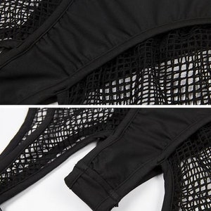 Black Western Rave Chaps High-waist Festival Outfit Space Girl | Etsy