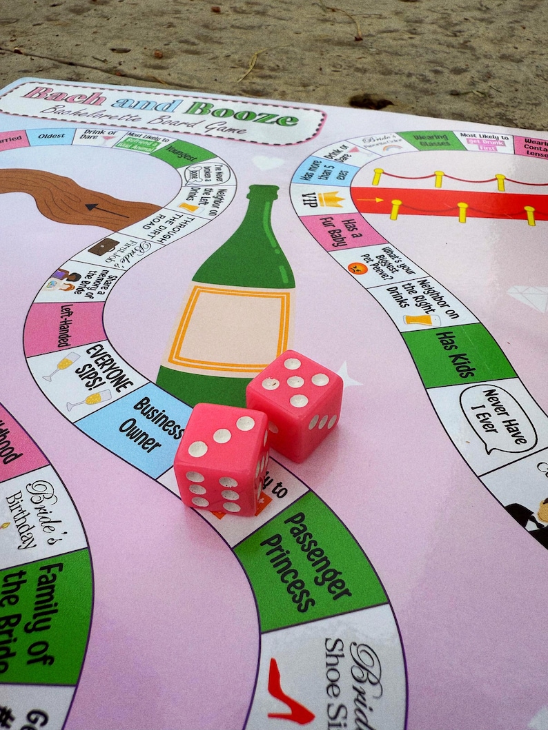 Bachelorette Party Board Game: Fun Bridal Shower Gift - Etsy