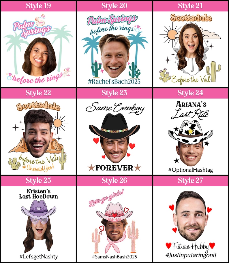 Custom Face Tattoos: Bachelorette Party Favors - Etsy Canada