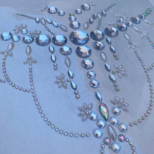 Face Gems Body Gems SILVER, GOLD, or PINK Face & Body Jewels Rave ...