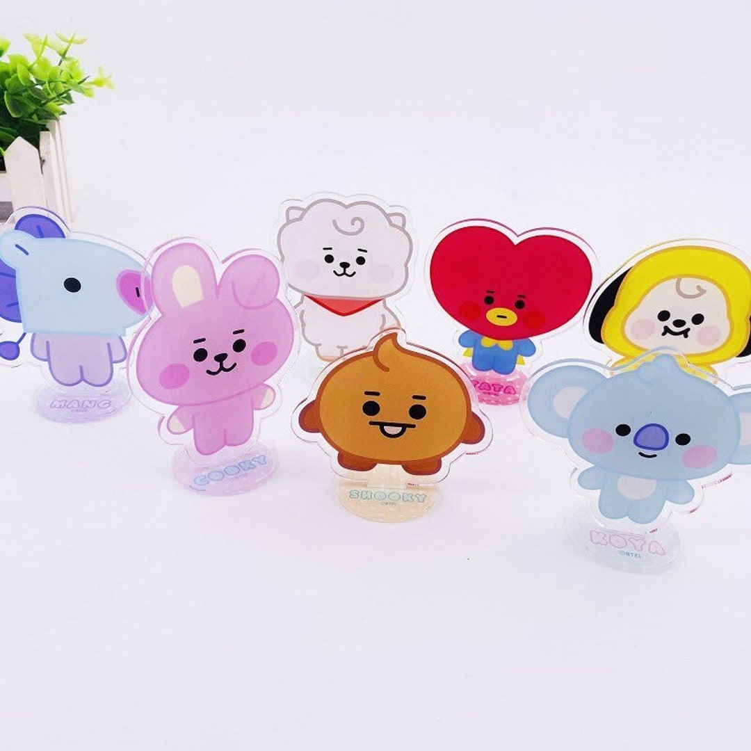 1 Cute 9cm BT21 Bt21 BTS Bangtan Acrylic Desktop Display - Etsy