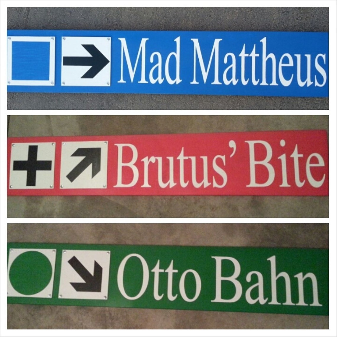 LARGE Wood Ski Run Sign. Personalized With Your Name or Short Phrase ...