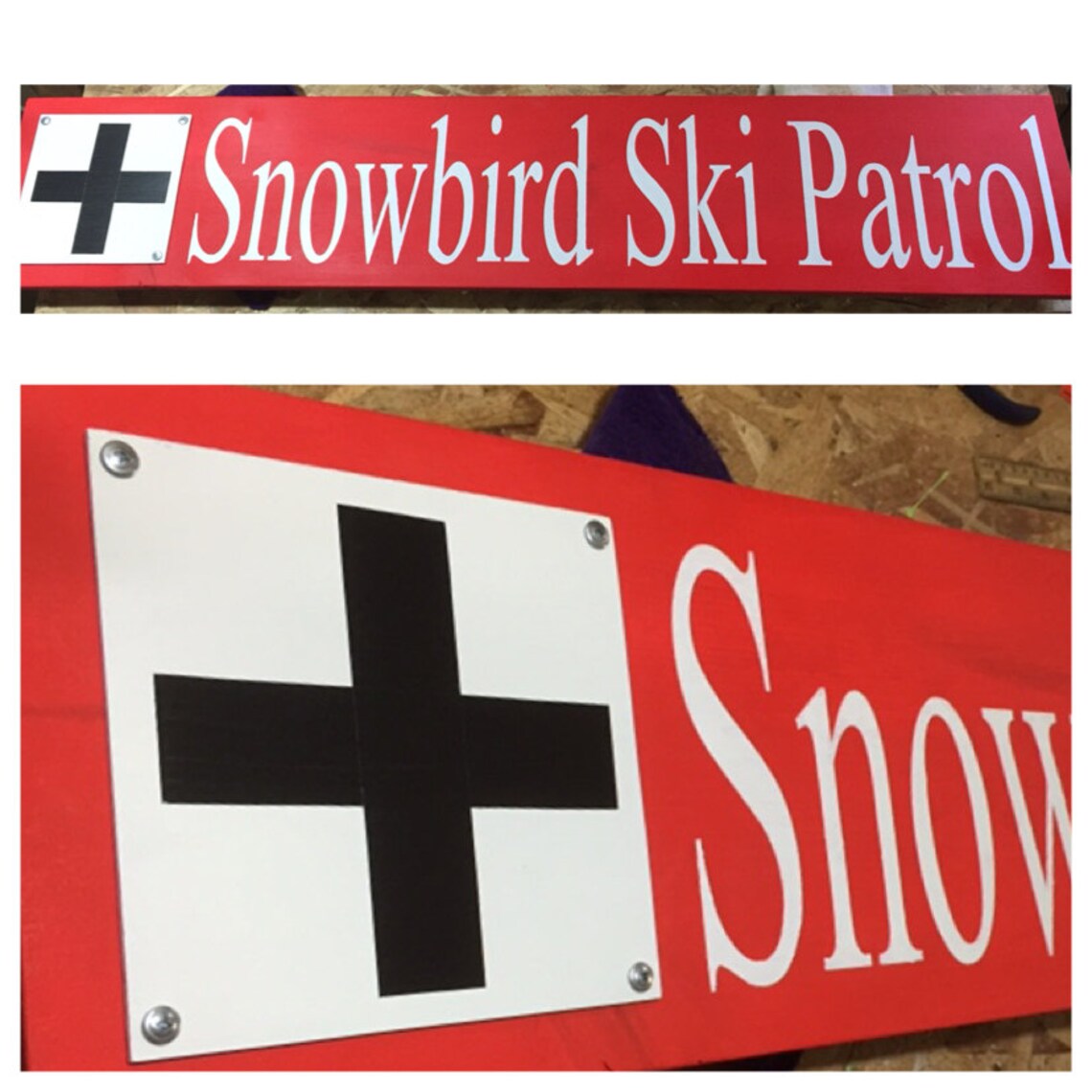 LARGE Wood Ski Run Sign. Personalized With Your Name or Short Phrase ...