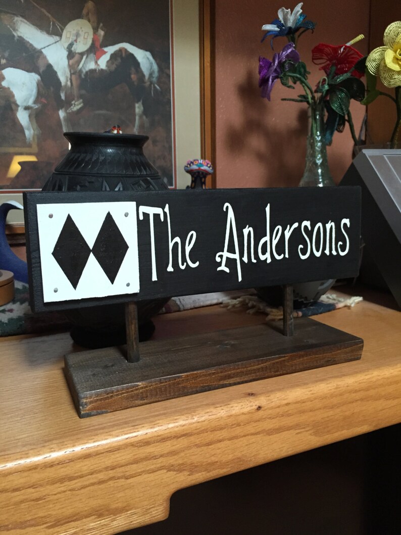 SMALL Ski Run Sign With Base Personalized & Custom Unique Gift Black ...