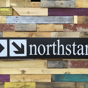 LARGE Wood Ski Run Sign. Personalized With Your Name or Short Phrase ...